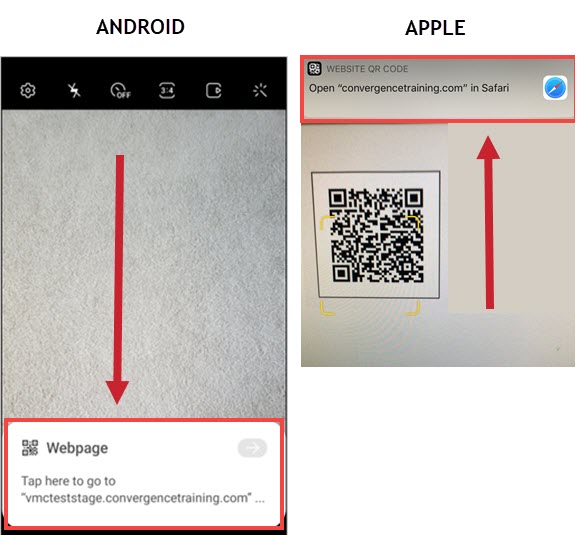 Tracking and Completions: Scan QR Code