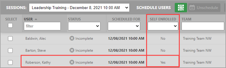 Classes: Manage Class Roster (Take Attendance and Change a Session)