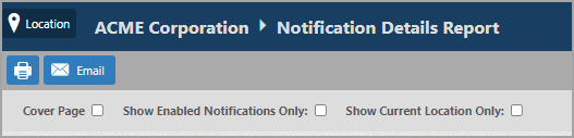 Notification Details Report