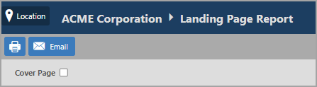 Landing Page Report
