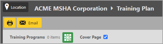 MSHA Compliancy: Training Plan (Program)