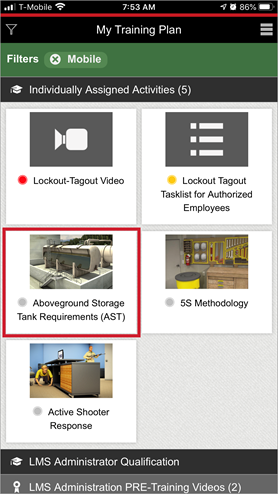 Learn App: Launch Training