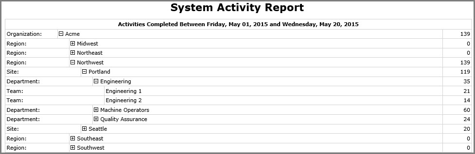 System Activity Report