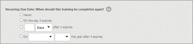 Assign Training: Advanced Scheduling