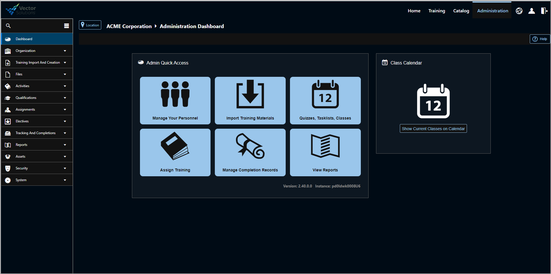 Release Notes 2.40 Vector LMS, Convergence Training Edition