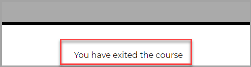 Course Player: Launch and Exit a Course