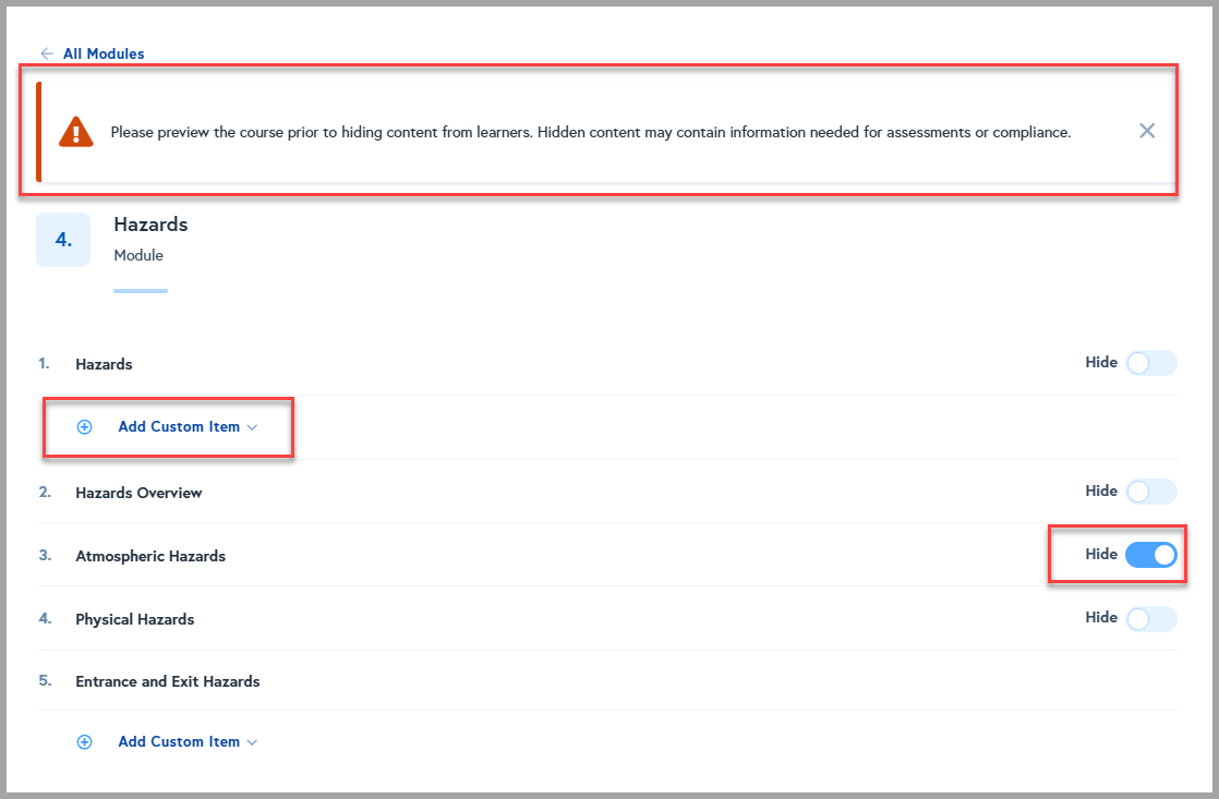 Vector Content Configuration Available in Convergence LMS